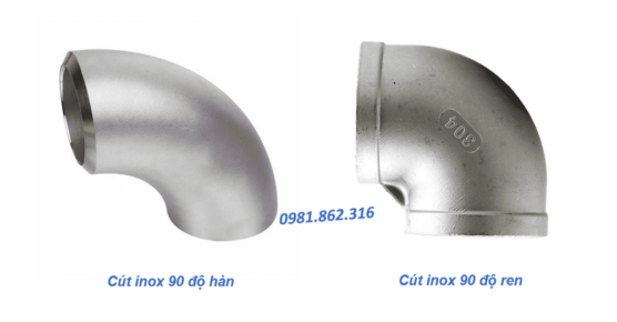 Cút inox 90 độ | Sus 304 - Sus 316 | Sẵn hàng - Nhập khẩu - Giá rẻ